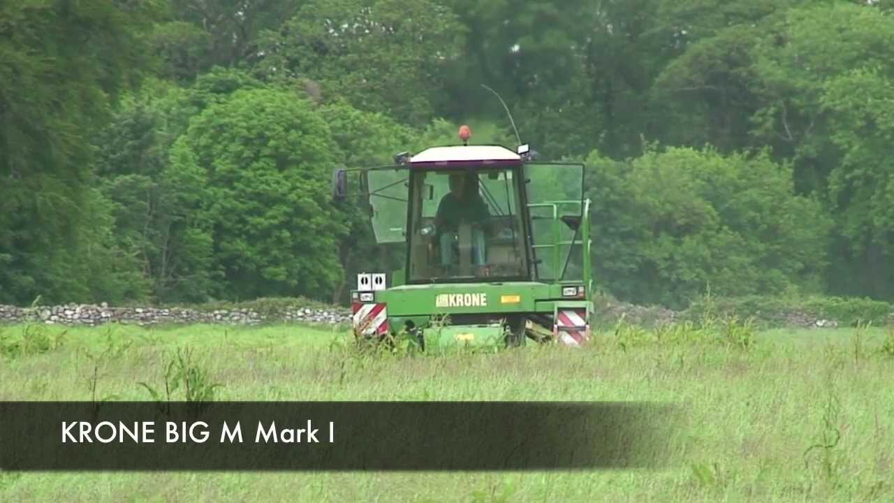 Silage 2012 Krone Big M Mower - YouTube