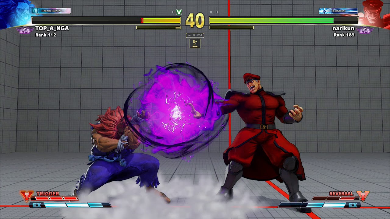 SFV~ Akuma (TOP_A_NGA) vs. M.Bison (narikun) HD 2 - YouTube