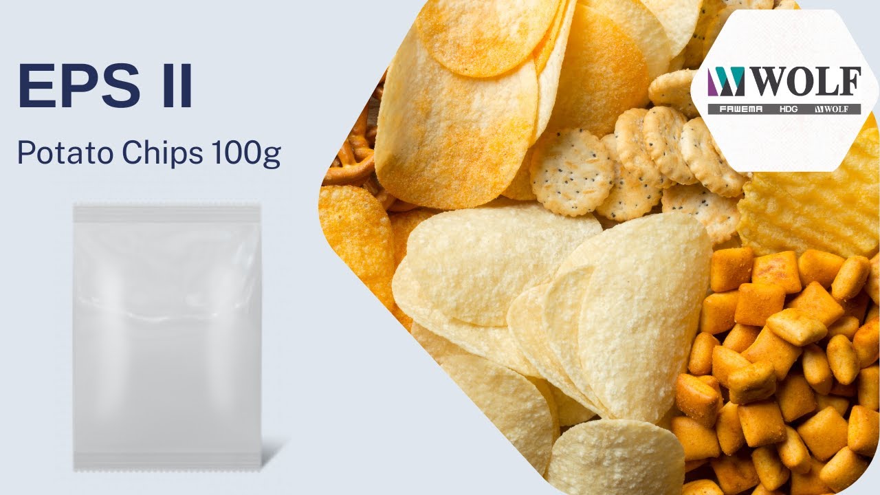 Wolf Packaging Machine EPS II for Potato Chips 100g - YouTube