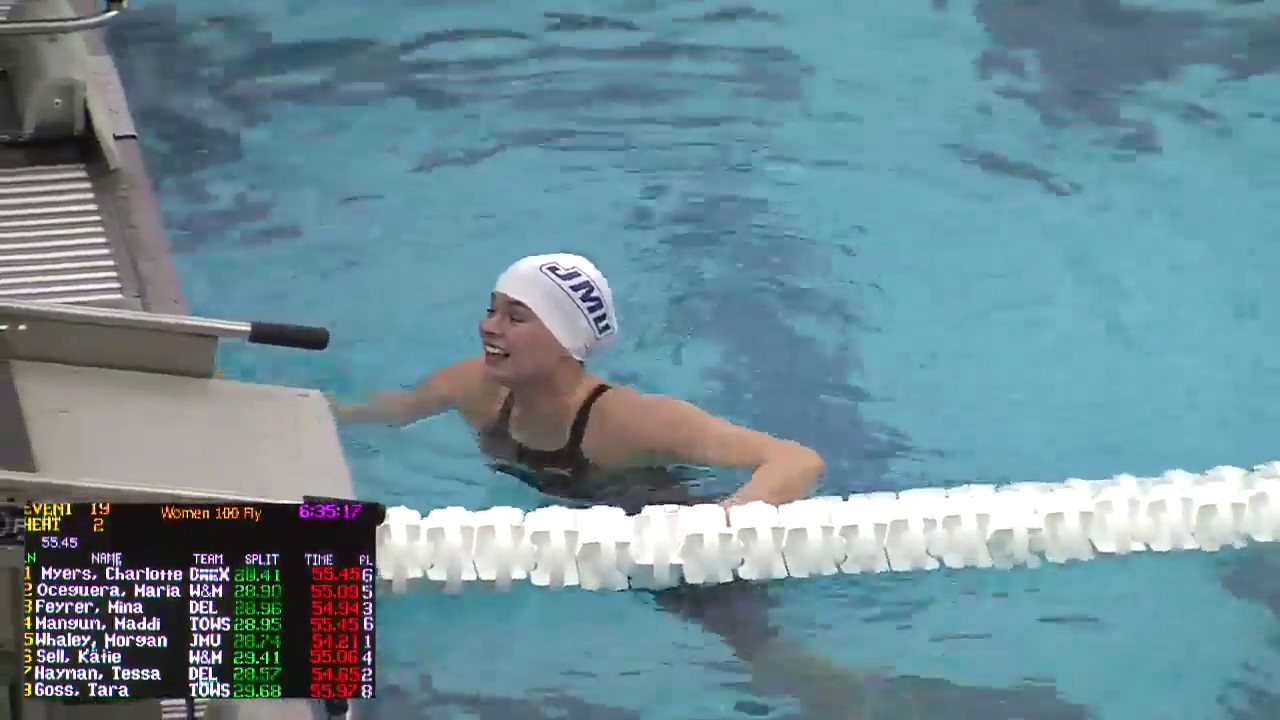 100 Fly CAA 2019 Championship Finals Gold Medal 2019 02 22 - YouTube