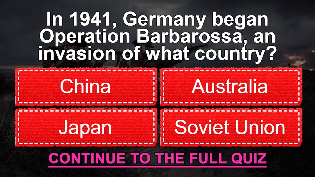 Test Your Knowledge: 1940s History Quiz Challenge! - YouTube