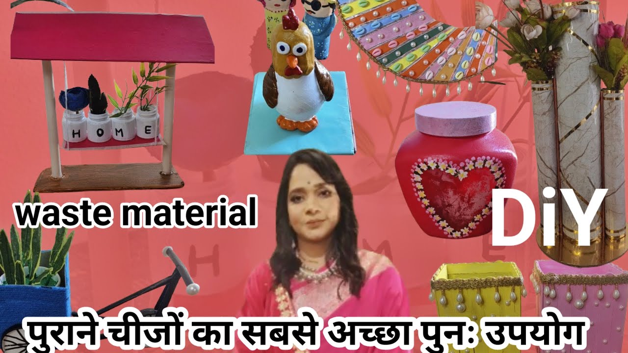 13 unique DIY from waste material/ best out of waste material DIY # ...