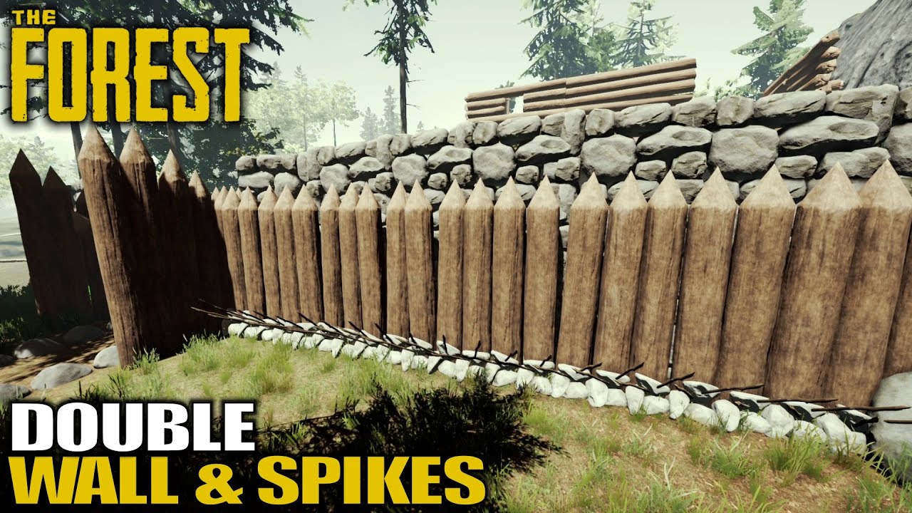 Defensive Walls & Defensive Spikes | The Forest Gameplay | E27 - YouTube