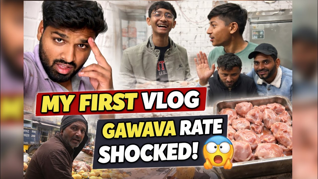 “My First Vlog 😂 | Chicken Shop Gawava Price SHOCKED 😱 | Full Masti ...