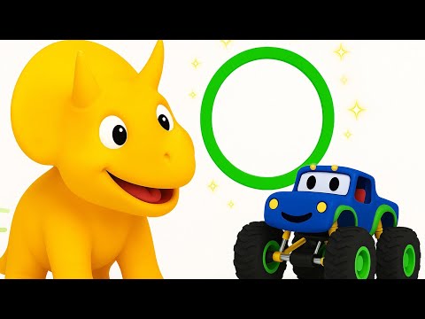 Şekilleri Öğren - Dino Canavar Kamyon ile oynuyor