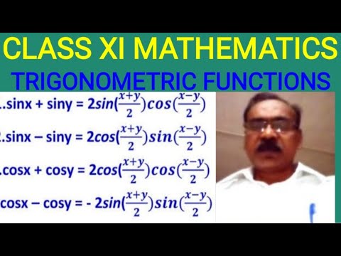 Trigonometric functions class xi maths ncert cbse find the formula for ...