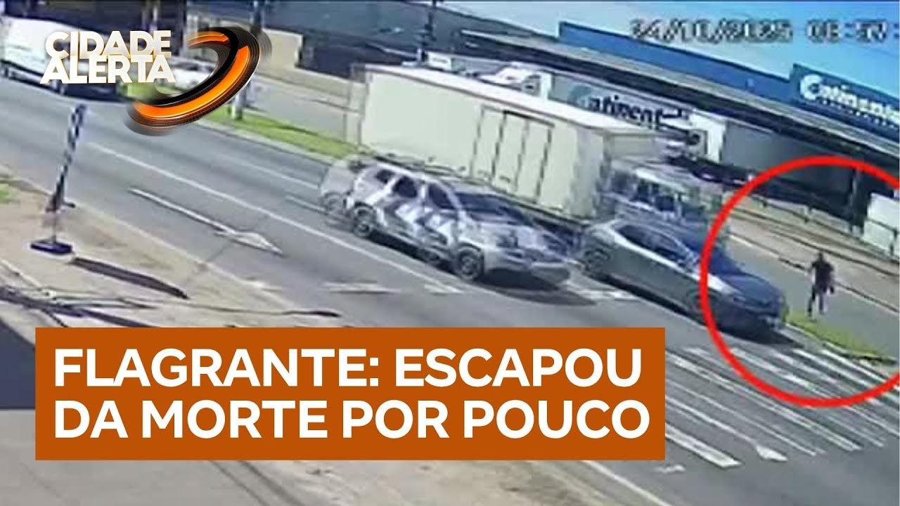 Flagrante: famoso vendedor de café escapa de ser atropelado por ...