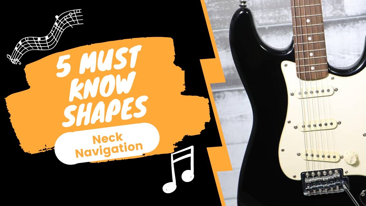 Find any note over the guitar. The 5 Root shapes - YouTube