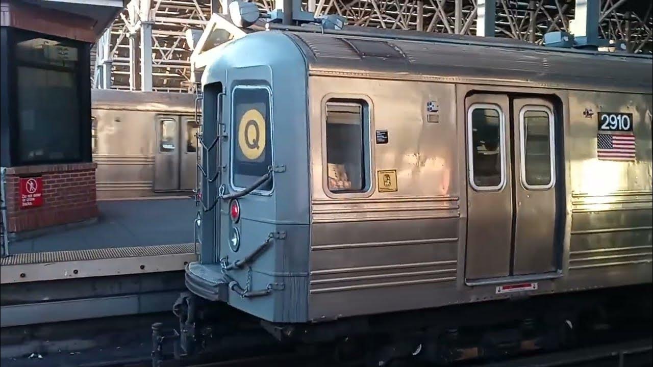 MTA NYCT Subway: Coney Island Bound Westinghouse R68 (Q) Train @ Coney Island - YouTube