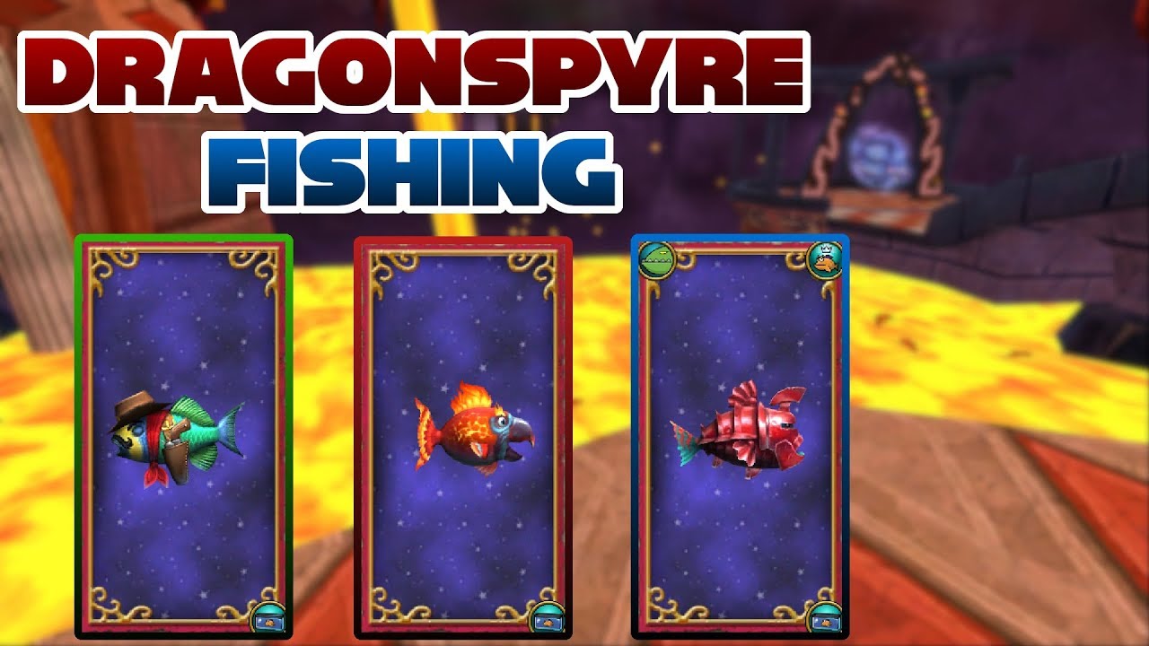 Wizard101 - Dragonspyre Fishing (Ember Parrot & Trigger Fish) - YouTube