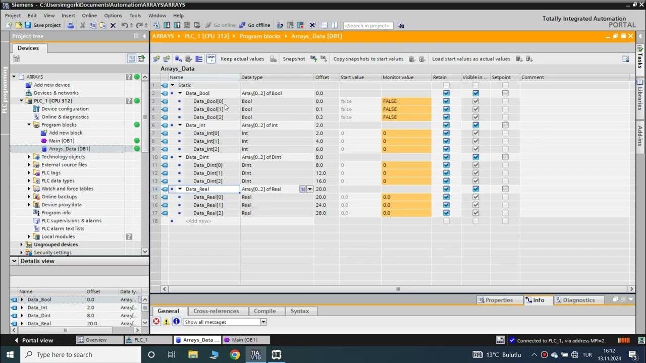 Mastering Arrays in TIA Portal Made Easy! - YouTube