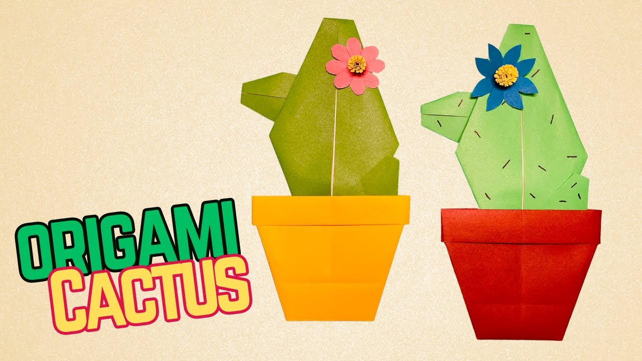 Origami Cactus | Easy Origami - YouTube