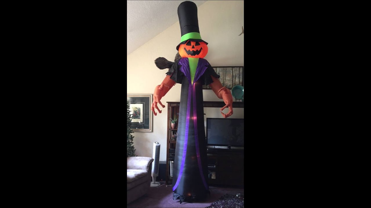 Gemmy Airblown Inflatable Prototype Pumpking Scrooge - YouTube