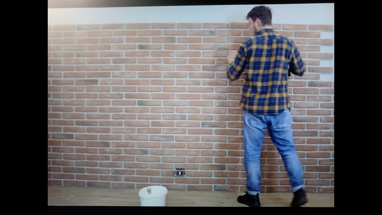 Nuovo stile di living con i pannelli mattoni finti di decorazioni ...