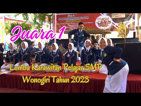 Juara 1 Lomba Karawitan Pelajar SMP Wonogiri Tahun 2023