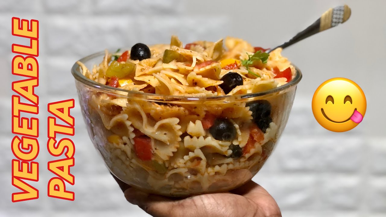 Vegetable Pasta Recipe || How to make a quick vegetable pasta dish ...
