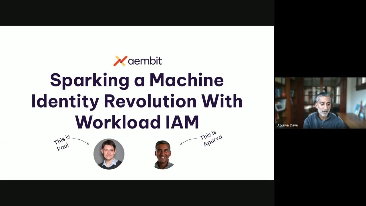 Webinar Demo: Sparking a Machine Identity Revolution With Workload IAM ...