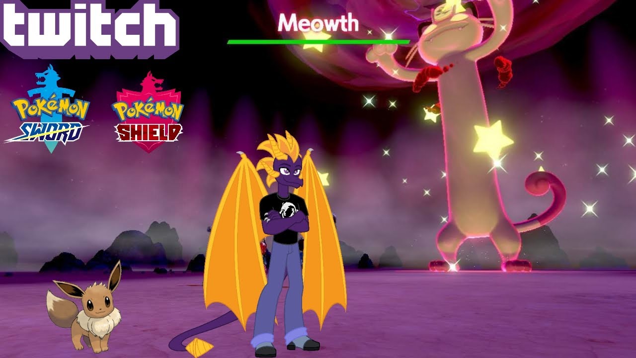 Shiny Gmax Meowth on Pokémon Sword And Shield - YouTube