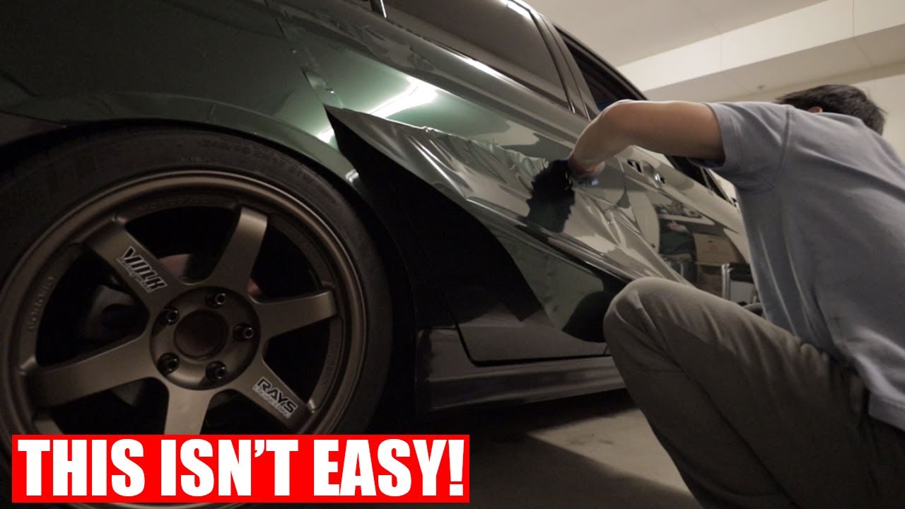 Let’s see how this goes! Vinyl wrapping my car PT.1 - YouTube
