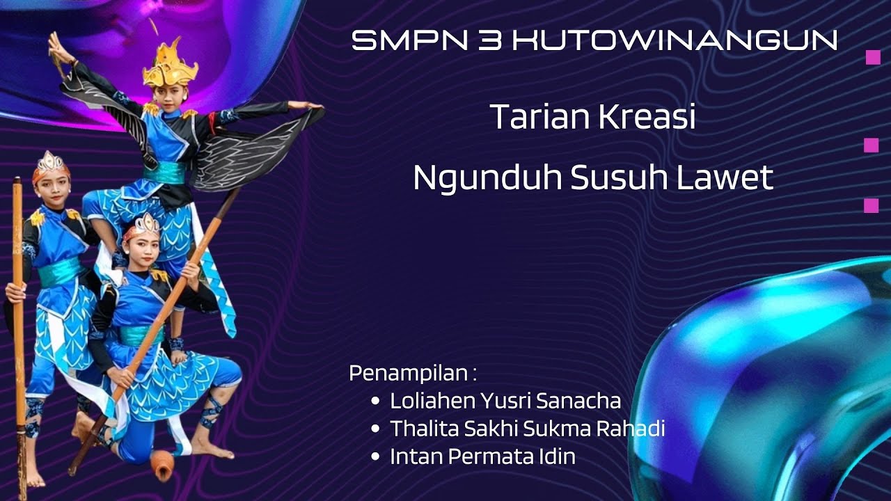 Tarian Kreasi 'Ngunduh Susuh Lawet' - SMPN 3 Kutowinangun - YouTube