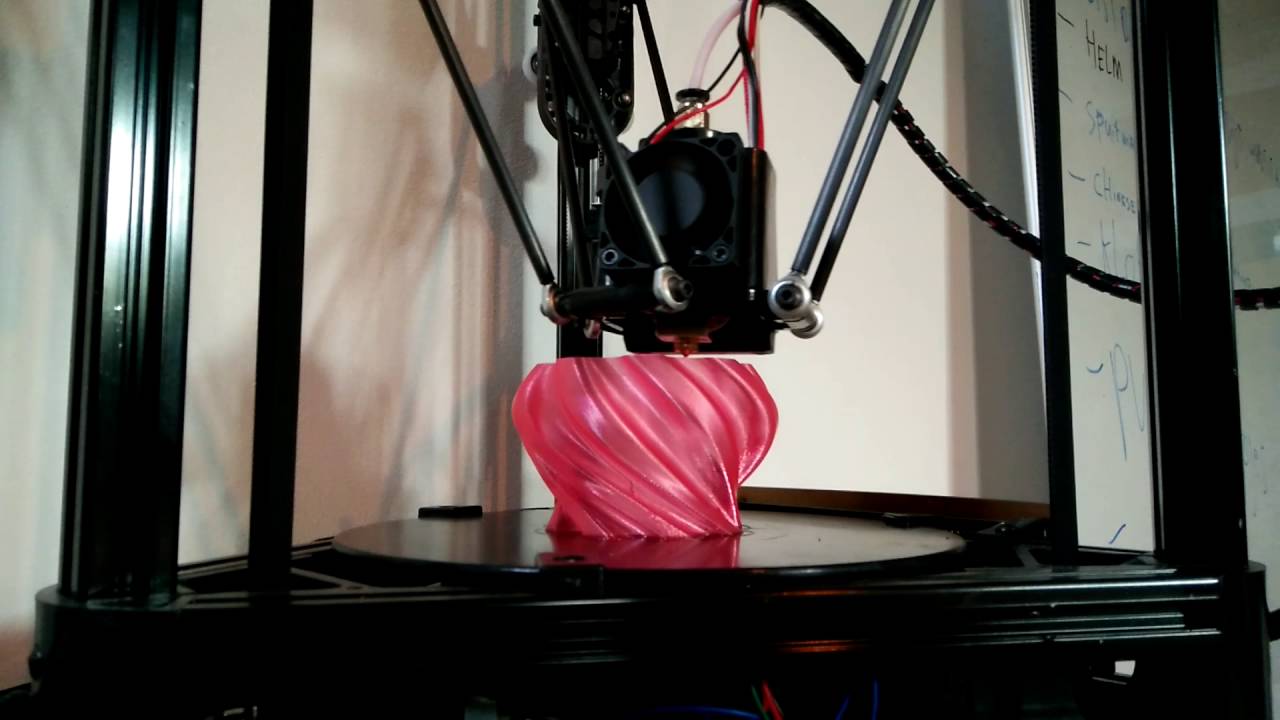 3d printer timelapse Delta printer - YouTube