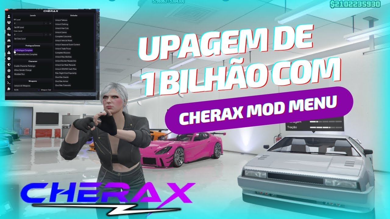 GTA V Online | Upagem de 1 bilhão com Mod Menu Cherax mais recursos ...