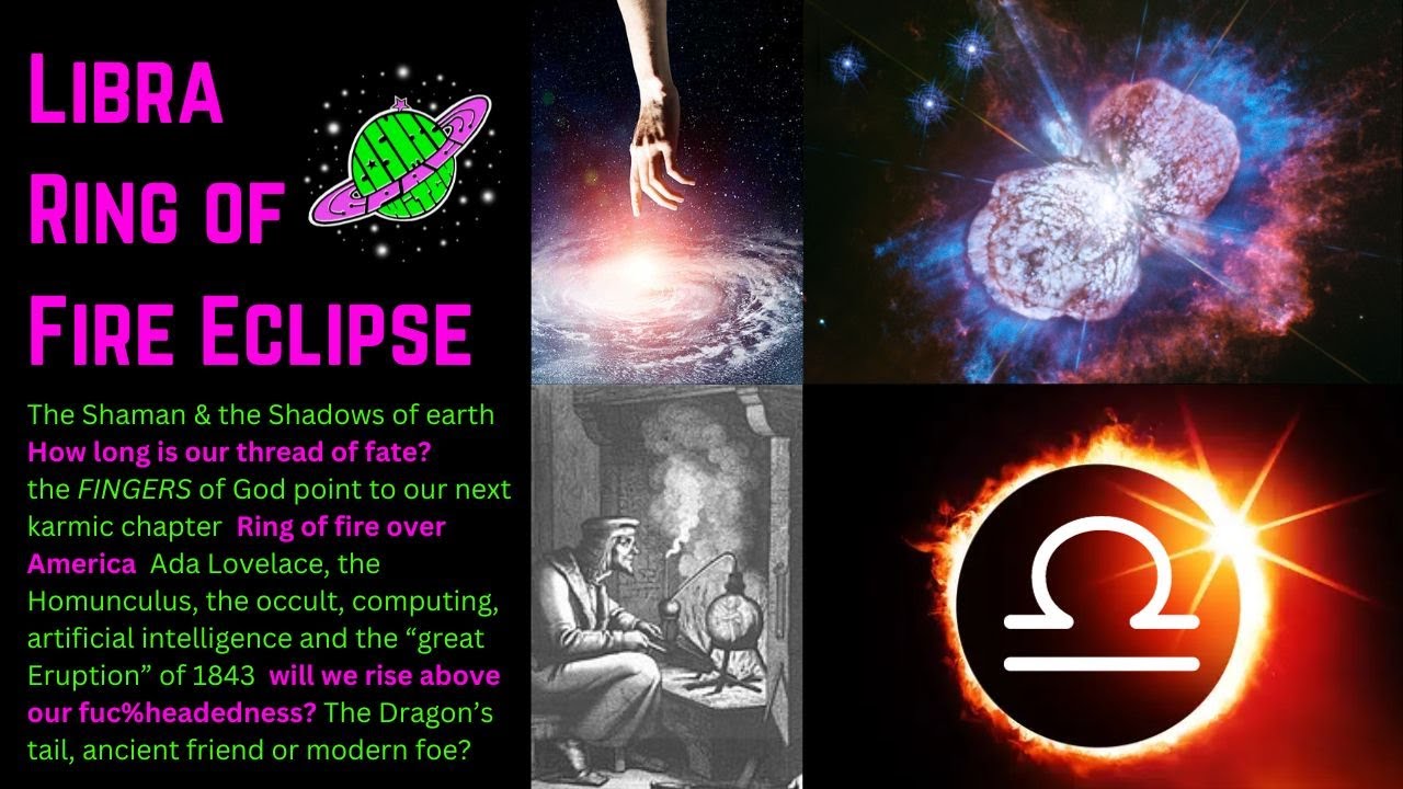 Libra Ring of Fire Eclipse - The "Great Eruption" & the fingers of "god ...