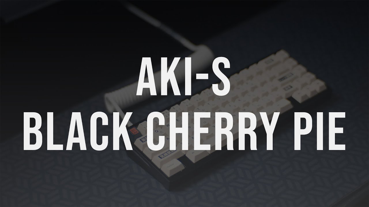 AKI - S | Black Cherry Pie | PC Plate | Top mount | NicePBT Shinbun ...