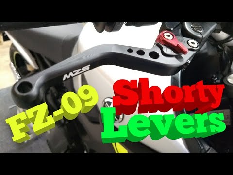 How to install MZS shorty levers Yamaha FZ-09 MT-09 - YouTube