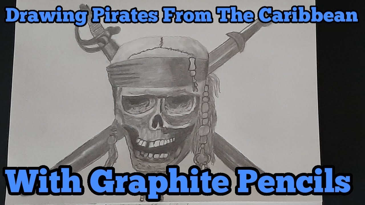 Drawing Pirates From The Caribbean With Graphite Pencils - YouTube