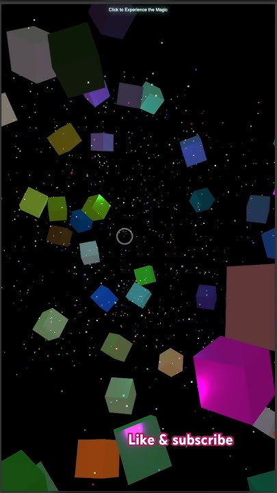 Mesmerizing 3D Exploding Cube Animation with Lights and Particles | THREE.js Showcase#shorts# ...