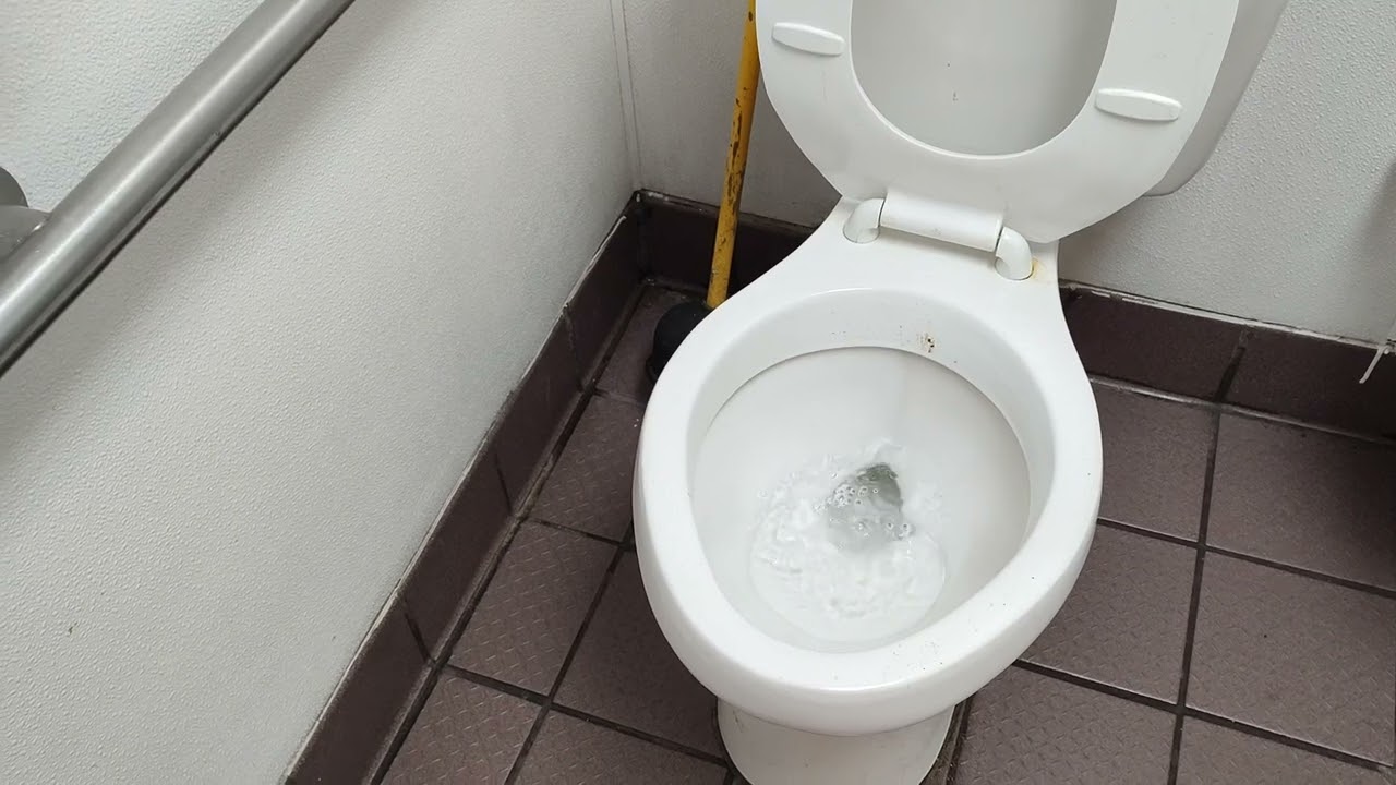 Older Universal Rundle Athens Toilet at a Wendy's - YouTube