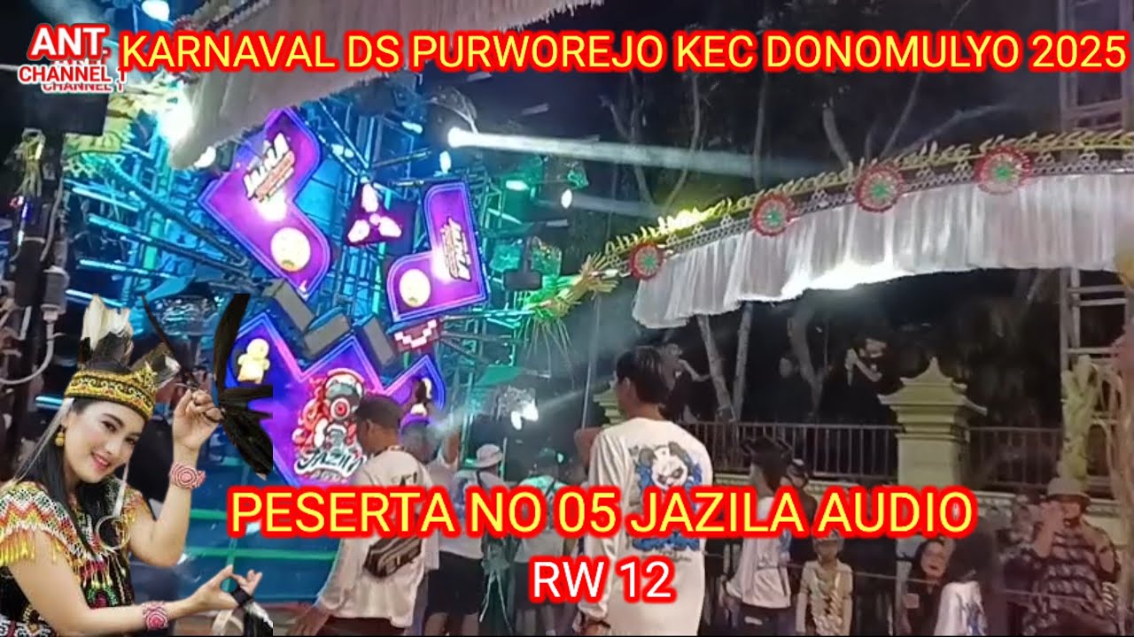 KARNAVAL PURWOREJO DONOMULYO 2025 NO 05 JAZILA RW 12 - YouTube