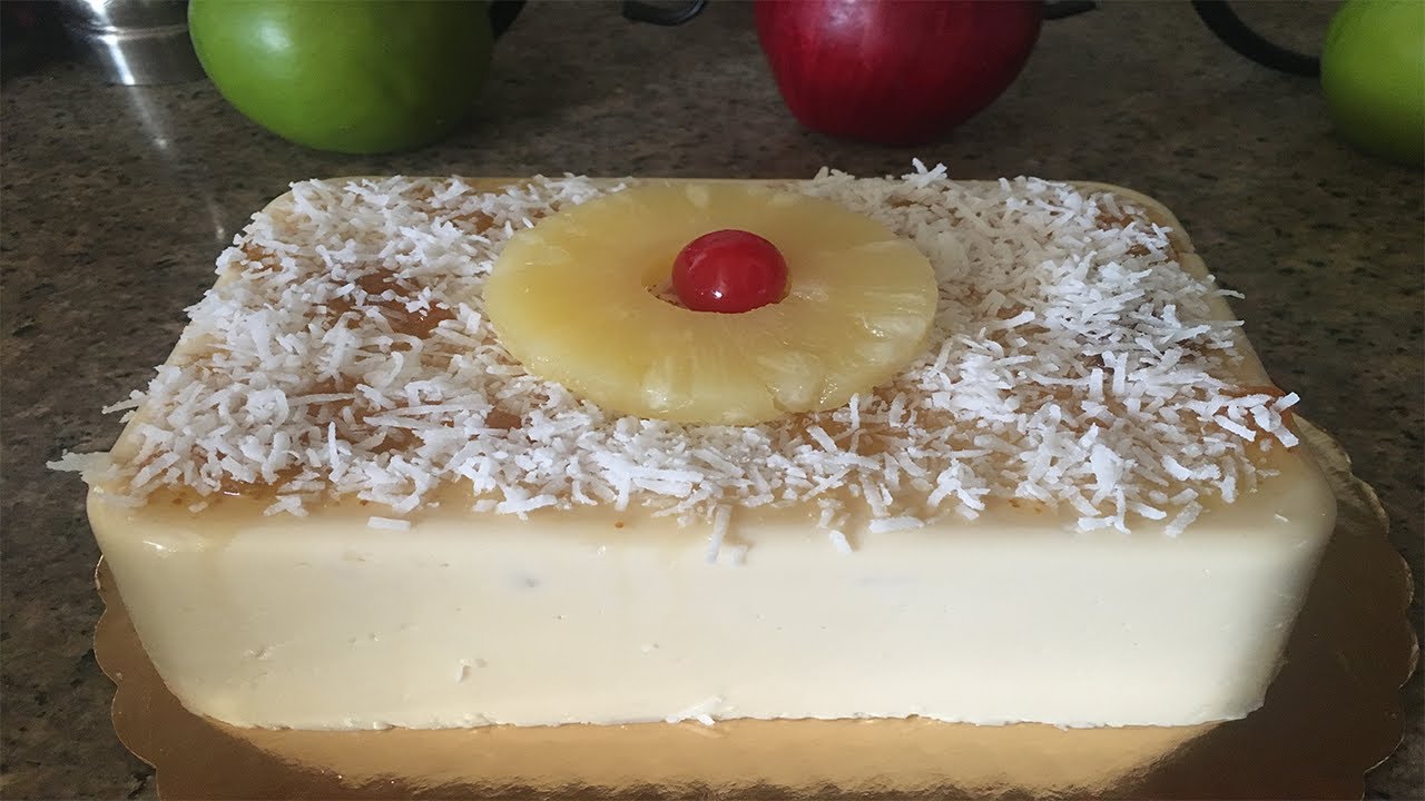 Postre de piña y coco te va a encantar - YouTube
