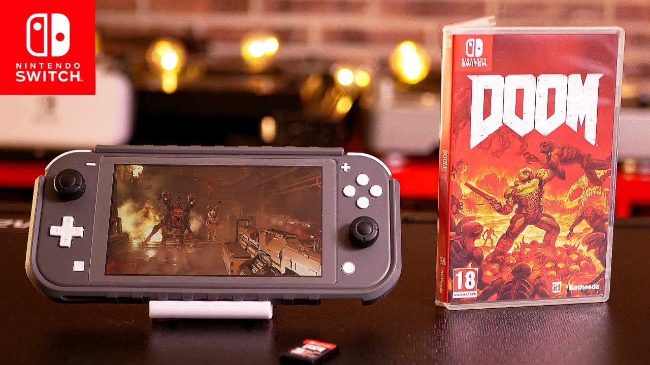 Doom Nintendo Switch LITE Unboxing, First Launch & HANDHELD Gameplay ...