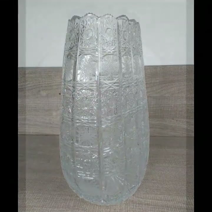 FLOWER VASE LARGE BOHEMIA CRYSTAL//VAS BUNGA BESAR BOHEMIA CRYSTAL ...