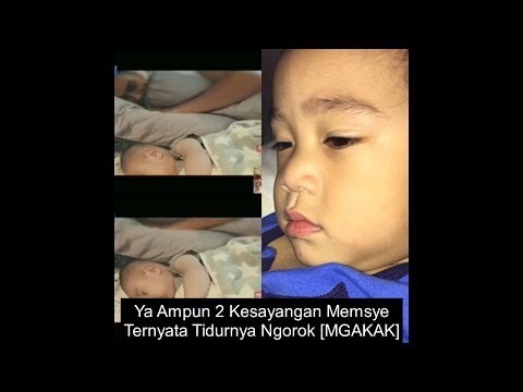 GEMES BANGET !! SI EMBUL AJA NGOROK TETAP KELIHATAN GANTENG KAYAK BABAHNYA RAFFI  !!!