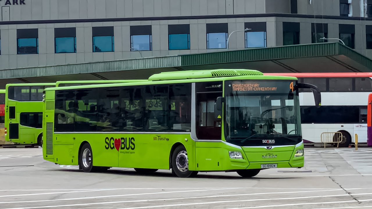 [Joyride] MAN NL323F A22 Euro 6 VOITH DIWA On SBS Transit Service 4 ...