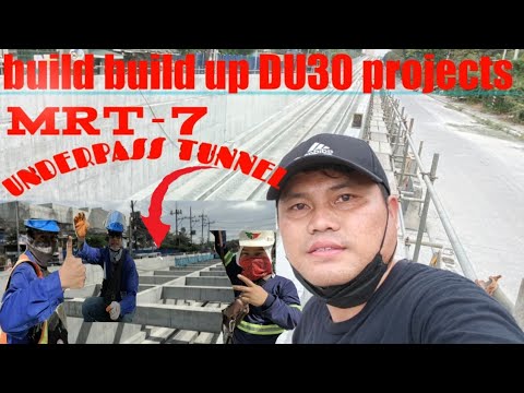 ( PART 5 UPDATE ) MRT-7 QC CIRCLE UNDERPASS TUNNEL ,BUILD BUILD UP DU30 ...