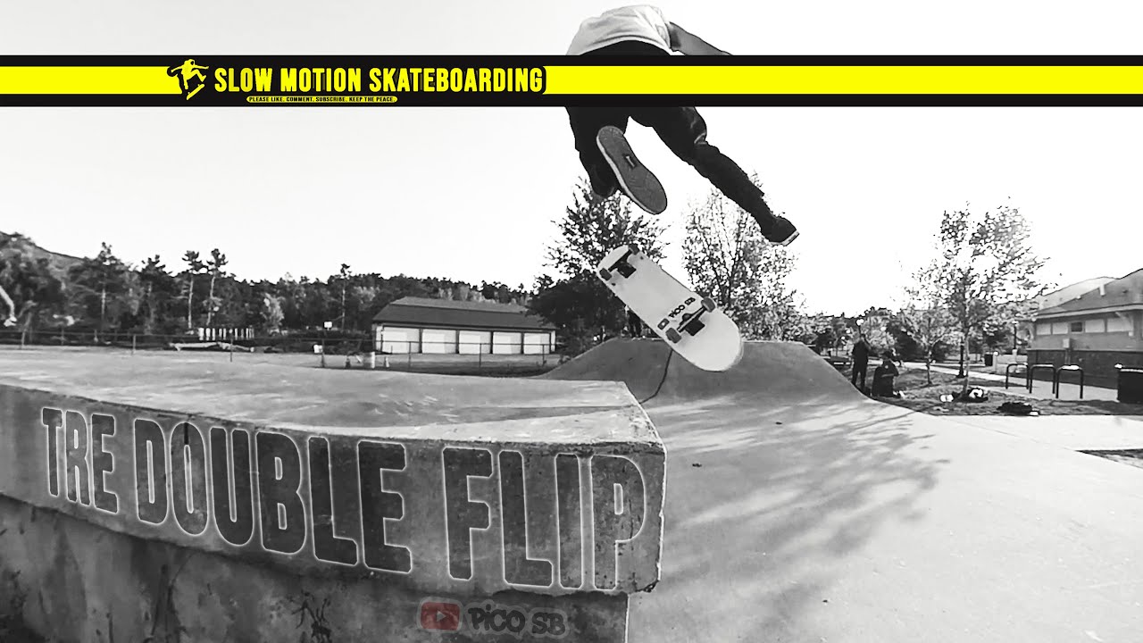 Slow Motion Skateboarding Tricks - Ep 3.1 - Tre Double Flip, 360 Double ...