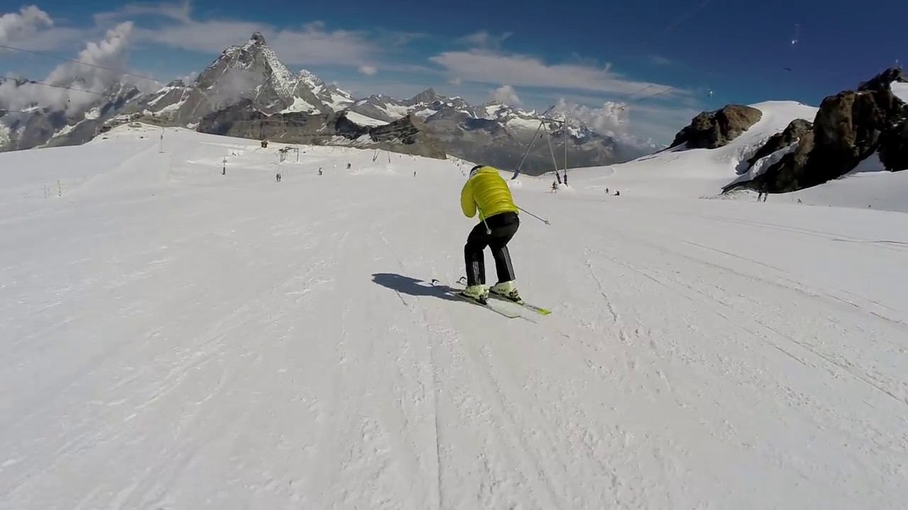 Cervinia summer skiing - YouTube