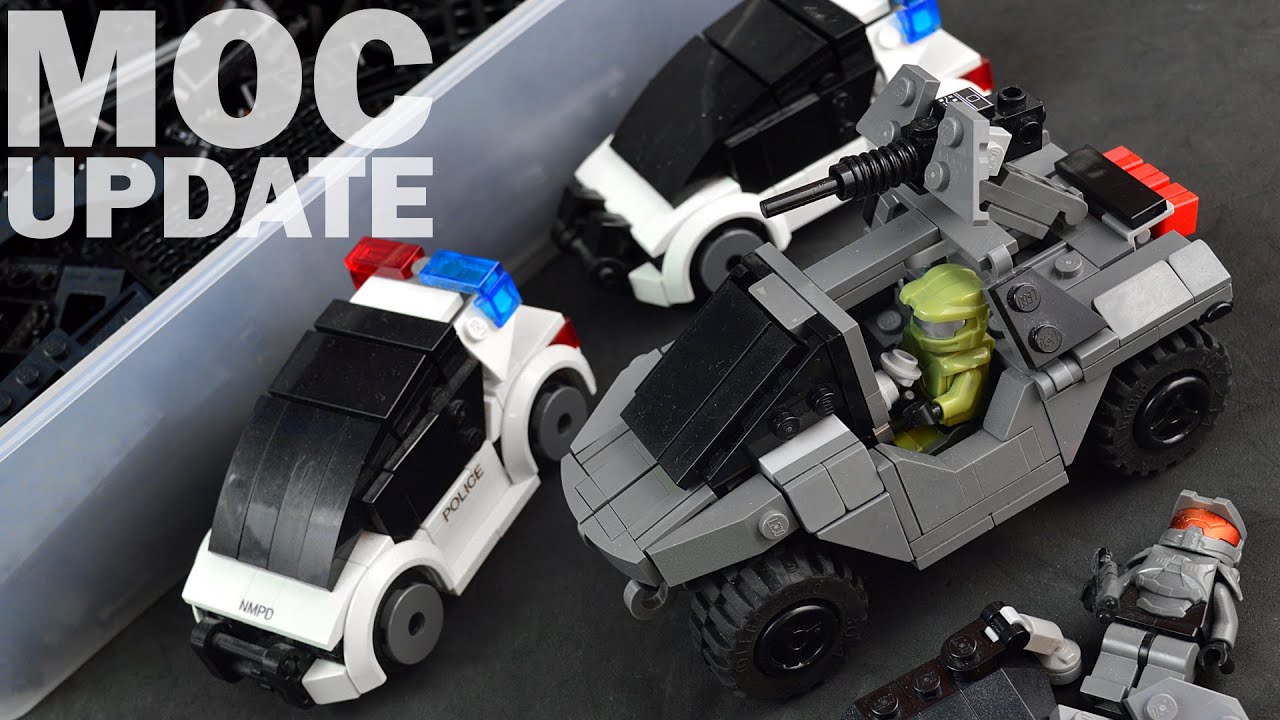 Building the MOST ACCURATE Halo Warthog in LEGO and New Mombasa Police ...