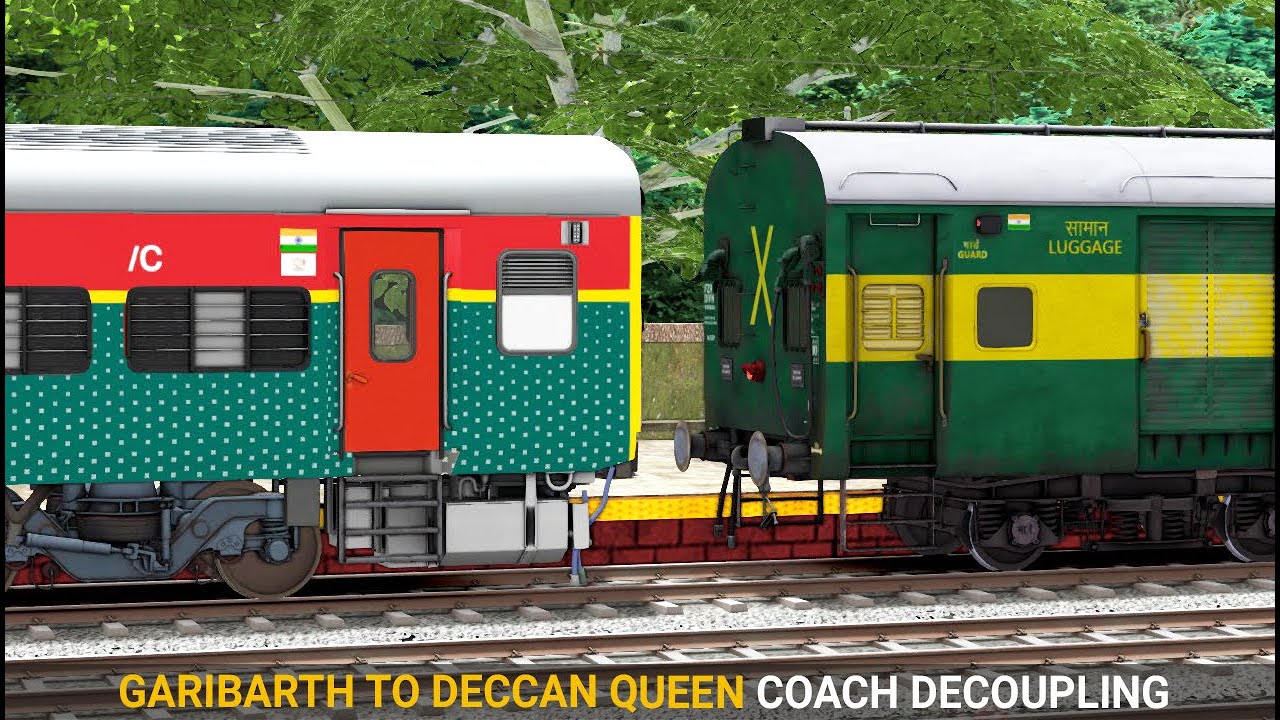 Garibrath to Deccan Queen Coach Decoupling | Train Simulator | Express ...