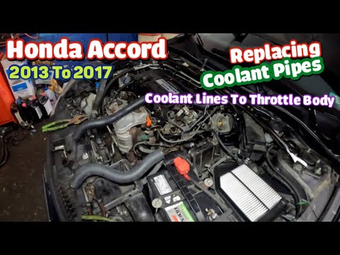 Honda Accord 2013 to 2017 radiator hose and all coolant pipes up and ...