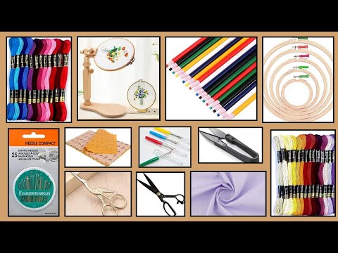 hand embroidery materials and tools | embroidery for beginners 🧵 🪡 # ...