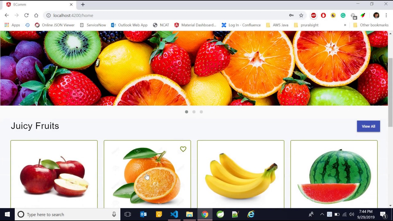 Angular E-Commerce Theme for Fruits Sells with Source Code - YouTube