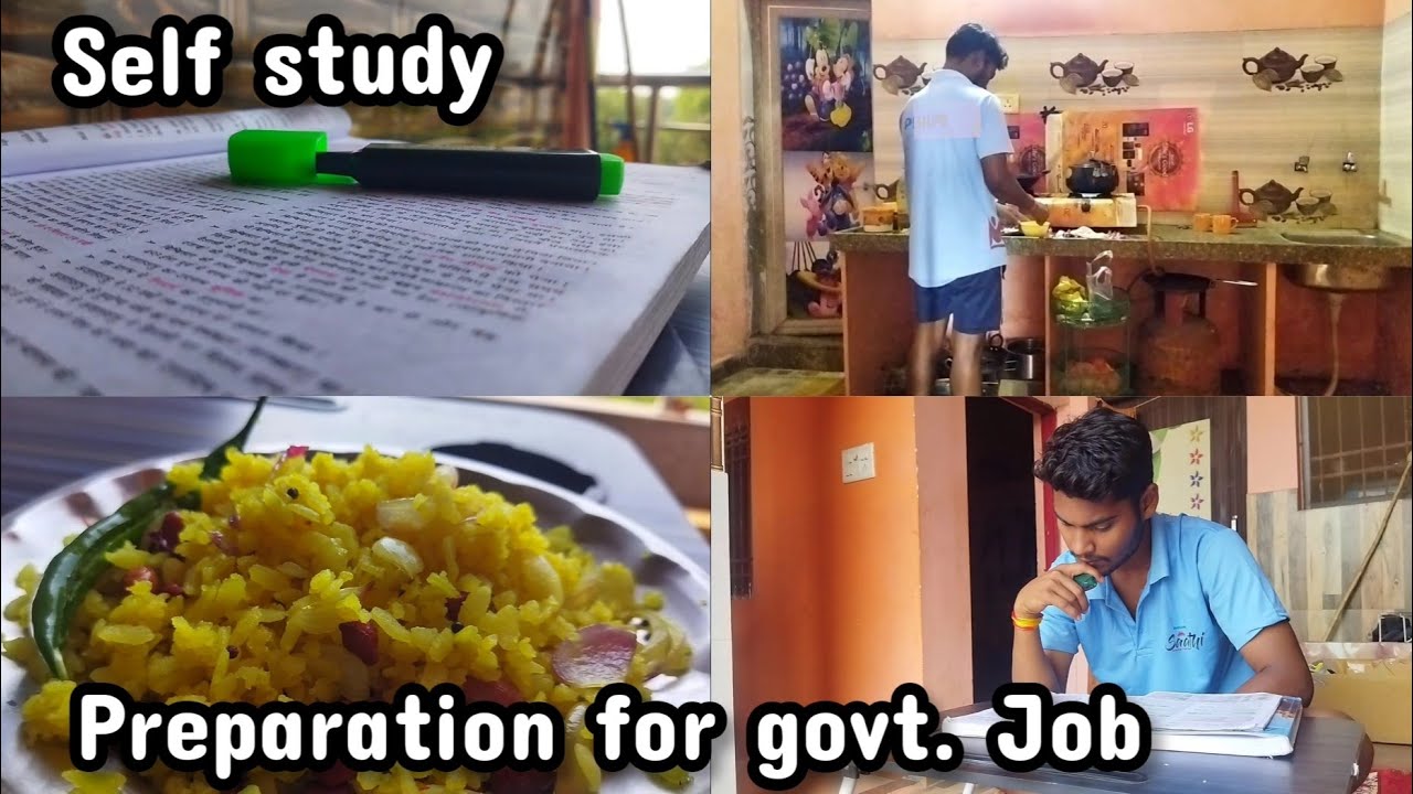 Preparation for govt. job || Full day study vlog 😕 || self study - YouTube