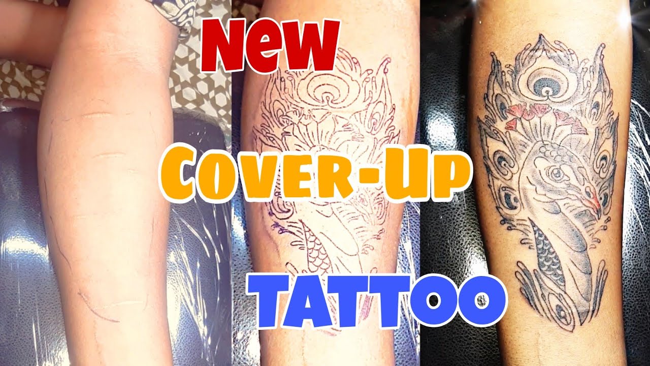 I Tried A New Tattoo Cover-Up Method #trending #tattoo #new - YouTube