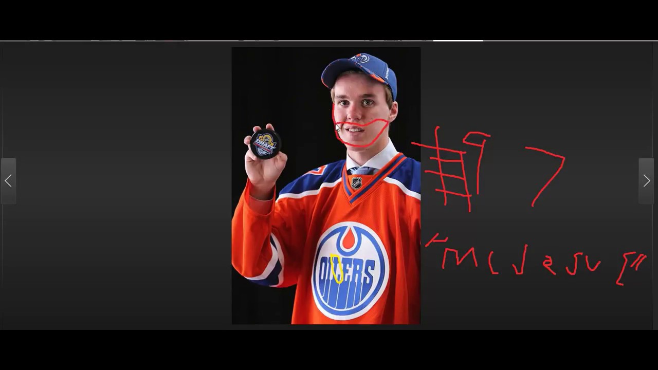 Drawing Connor Mcdavid also thanks for 3 subscribers - YouTube