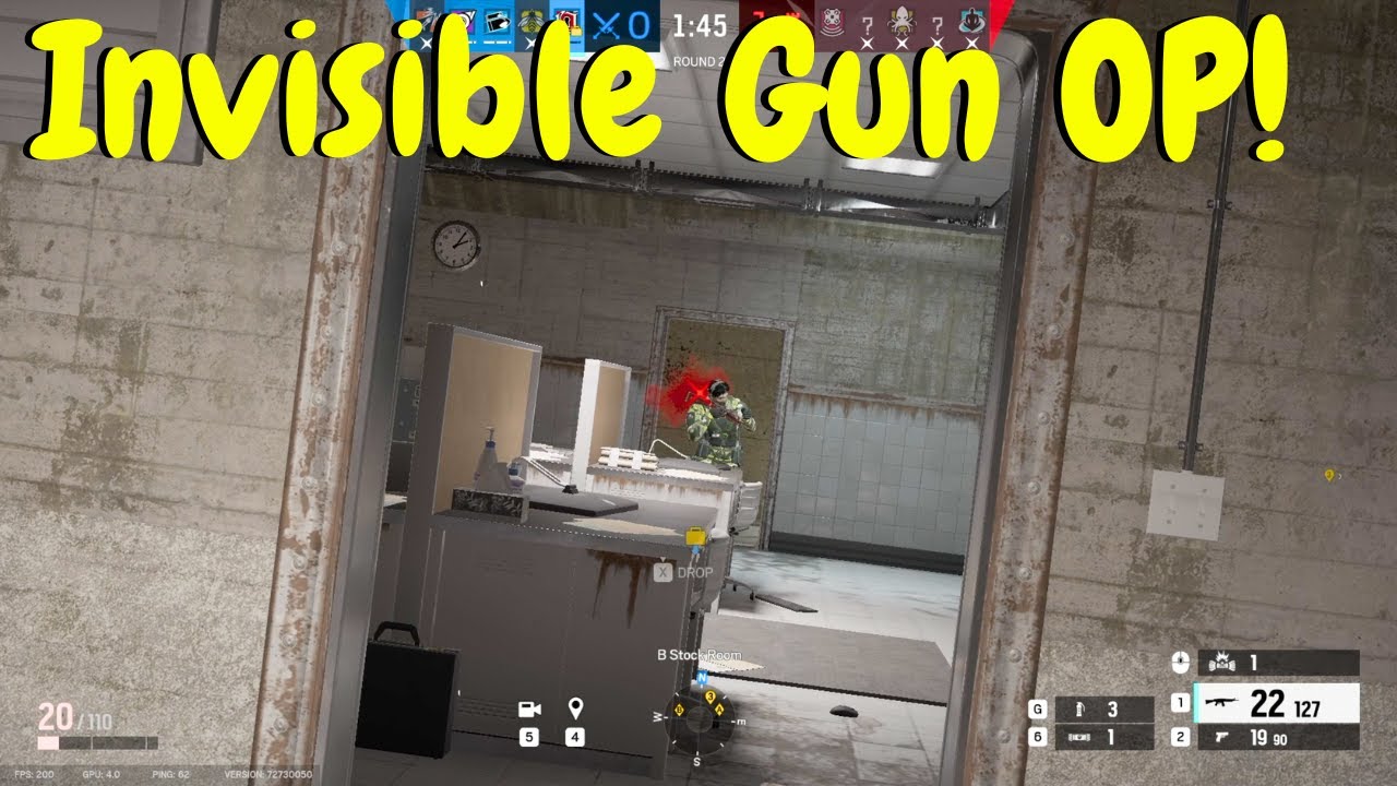 Invisible Gun Glitch in Rainbow Six Siege - YouTube